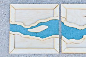 Laser Cut River Wall Art - Download the template and make one yourself