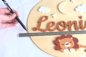 How to Make a Custom Laser Cut Name Sign - Downloadable Template