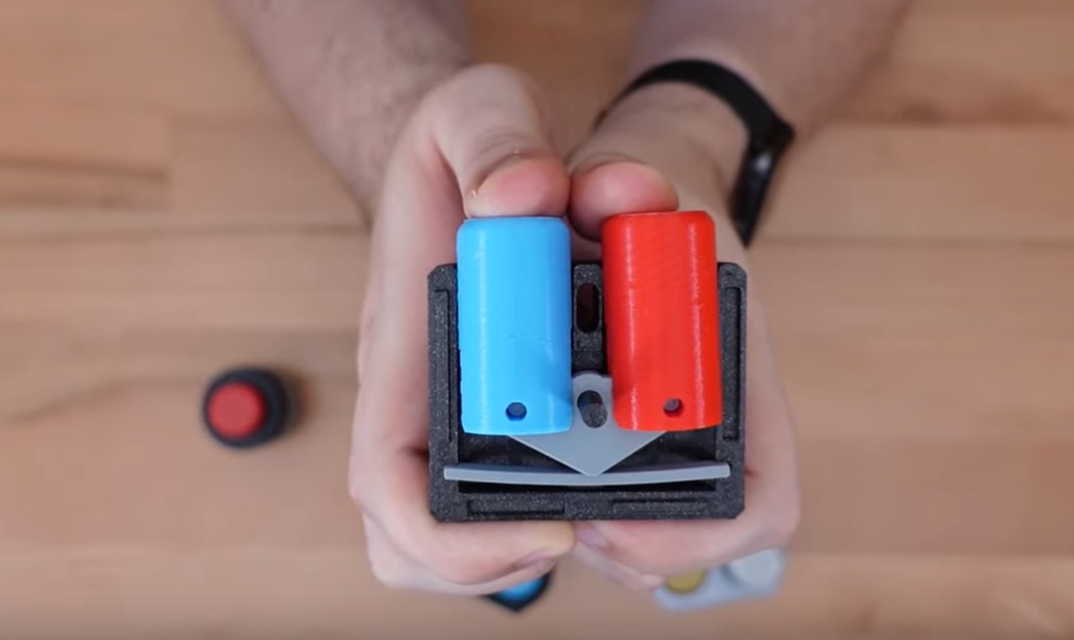 Clicky Toggle Switch - Made from Wood only - Maker Design Lab