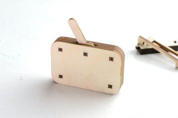 Clicky Toggle Switch - Made from Wood only - Maker Design Lab
